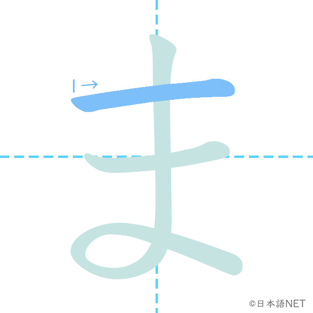 Hiragana「ま」 | NIHONGO NET