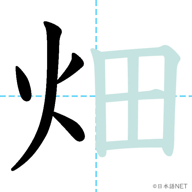 【JLPT N2 Kanji】畑 | NIHONGO NET